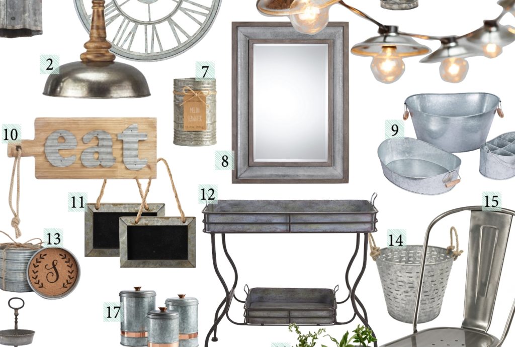 Farmhouse Galvanized Home Decor